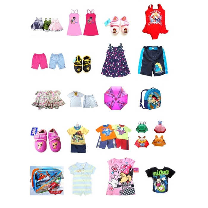 20 DIFFERENT STYLES OF MIX KIDSWEAR 100 PACK -- £2.99 per item - 100 pack